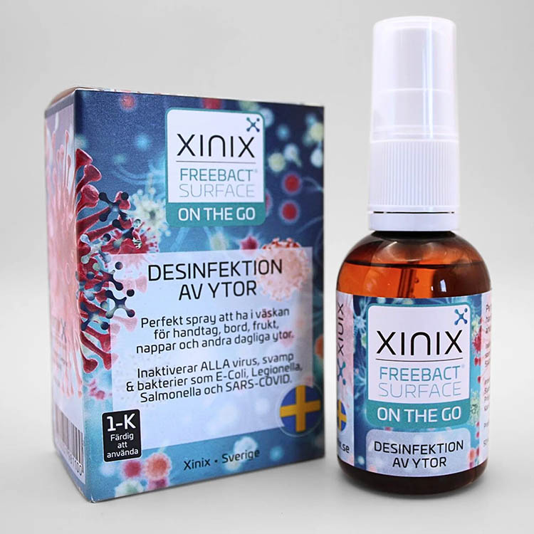 Ytdesinfektion, Xinix - Inaktiverar bakterier & virus | SmartaSaker