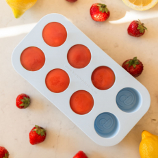 Freezer mold with lid - Silicone freezer mold with baby food | SmartaSaker