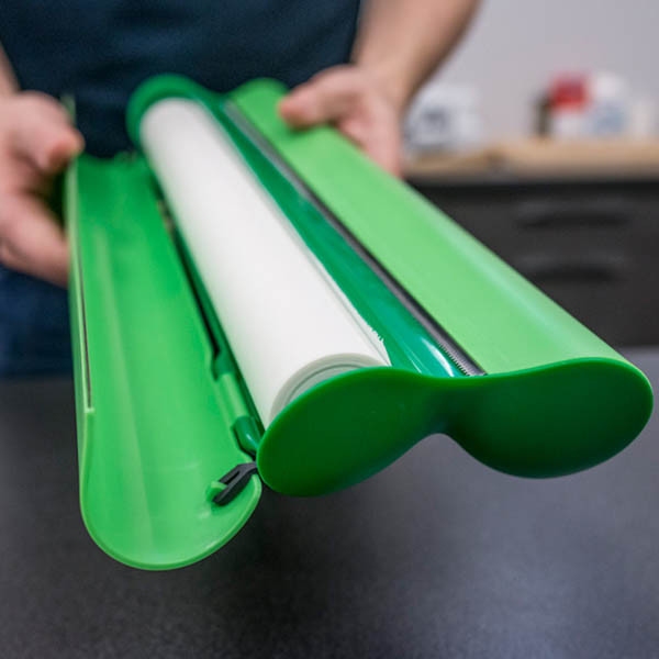 Rollstore, förvara och riv av folierullar.