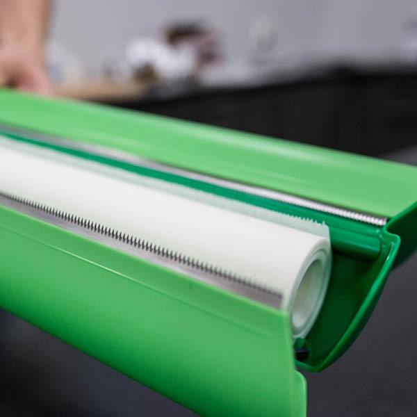 Rollstore, förvara och riv av folierullar.