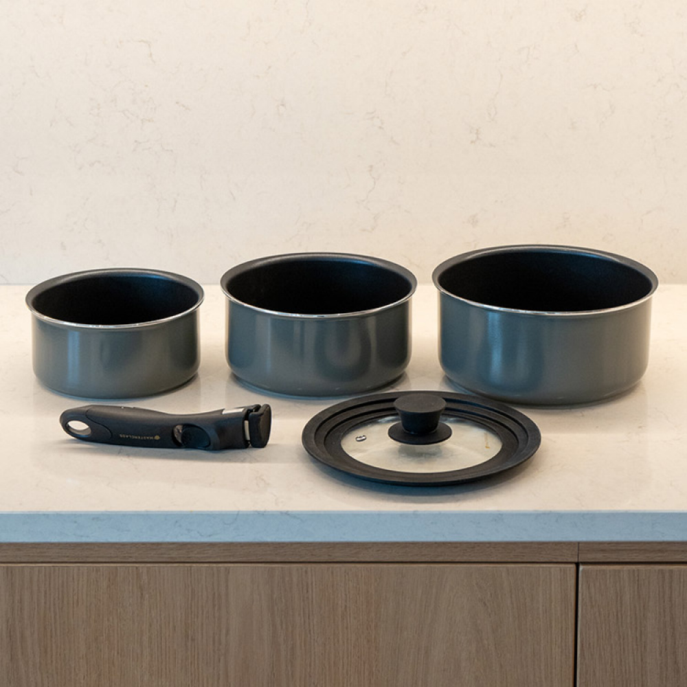Kastrullset - 3 st stapelbara kastruller 16/18/20 cm | SmartaSaker